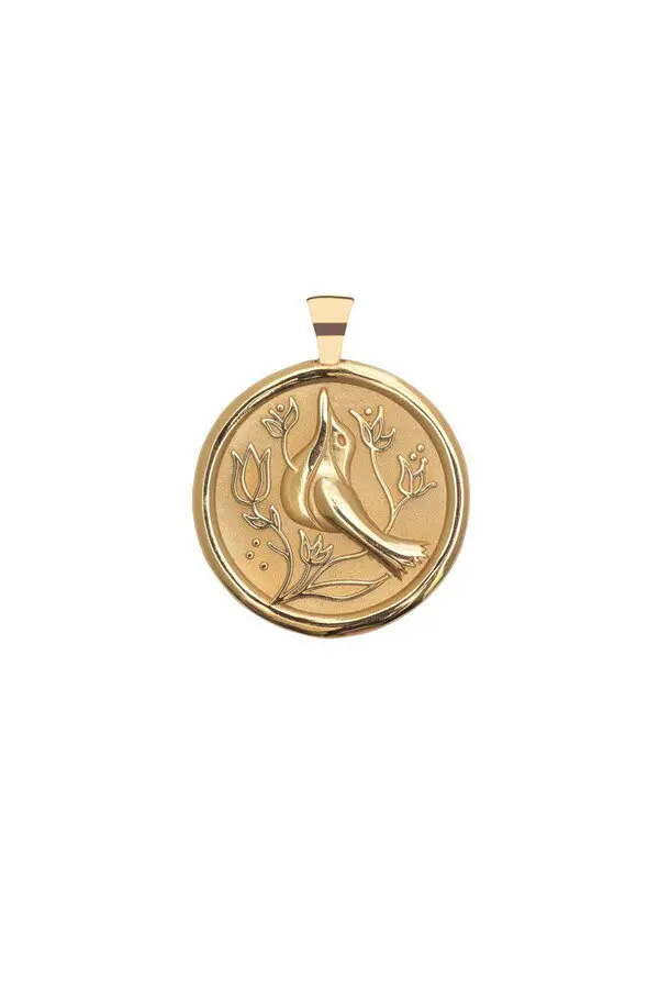 JANE WIN Peace Jw Original Pendant Coin