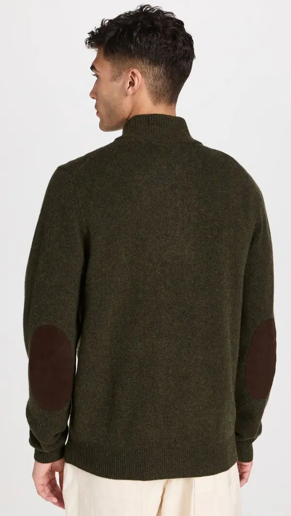 Barbour Elbow Patch Button Sweater