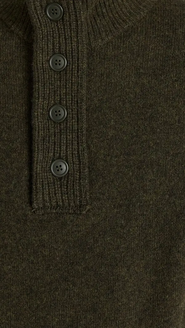 Barbour Elbow Patch Button Sweater
