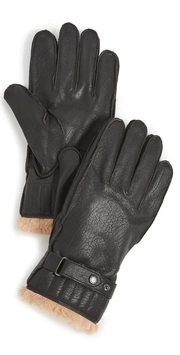 Barbour Leather Utility Gloves - Brown