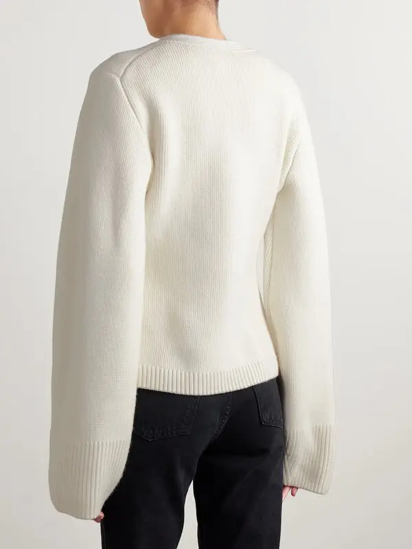Khaite Scarlet Cashmere Cardigan - Neutrals