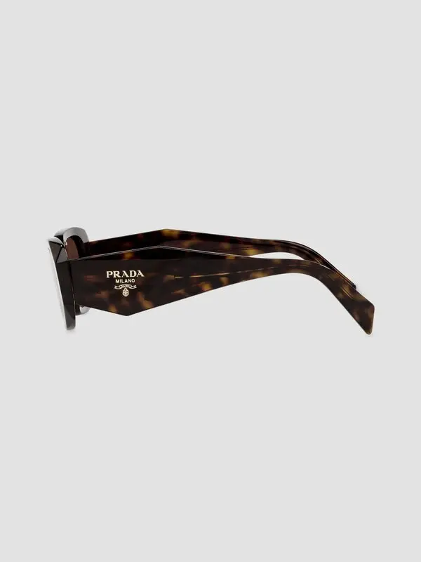 Prada Symbole 49mm Rectangle Sunglasses - Dark Tortoise