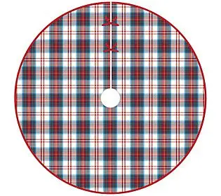 VALERIE PARR HILL 54' Morris Plaid Tree Skirt Valerie - One-color