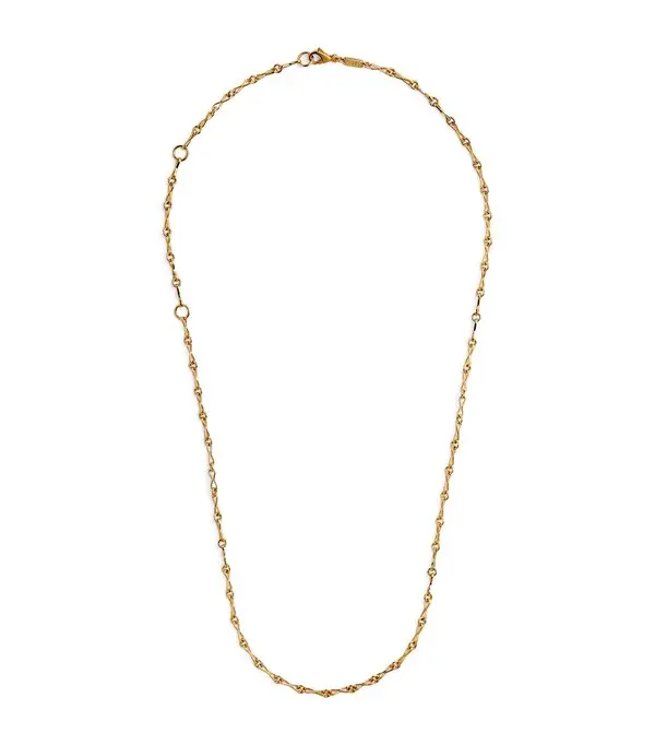 AZLEE Small Circle Link Chain Necklace - Gold