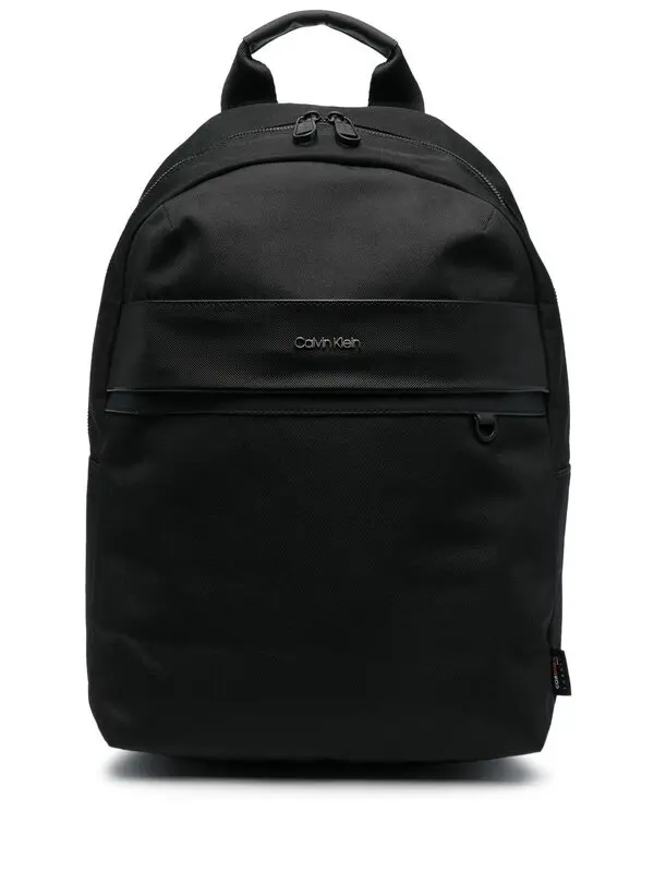 Calvin Klein Logo-plaque Backpack - Black