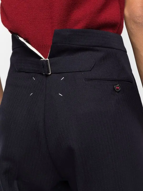 MAISON MARGIELA Herringbone Wool Trousers