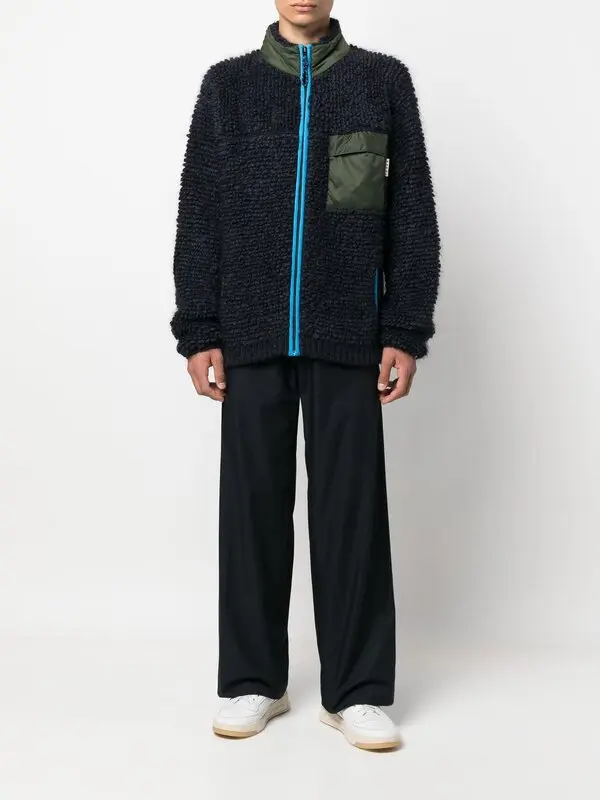 Marni Knitted Zip-up Cardigan