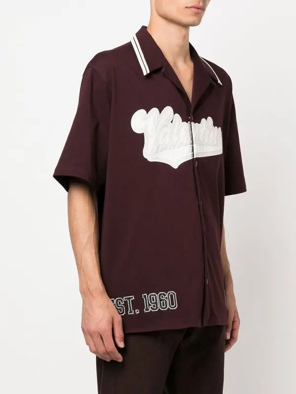 Valentino Garavani Logo-patch Short-sleeve Shirt