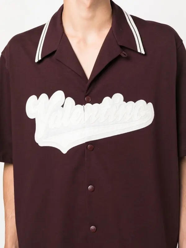 Valentino Garavani Logo-patch Short-sleeve Shirt