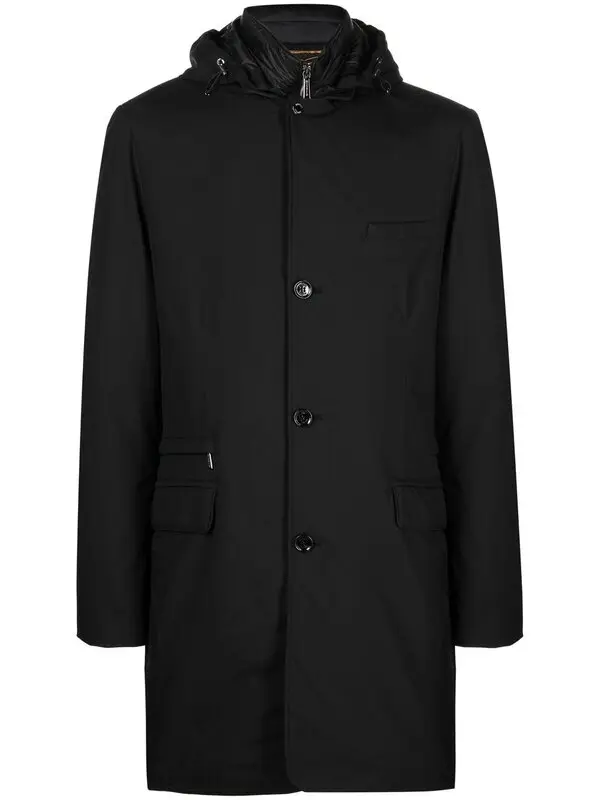 MOORER Redon-pum Coat - Black