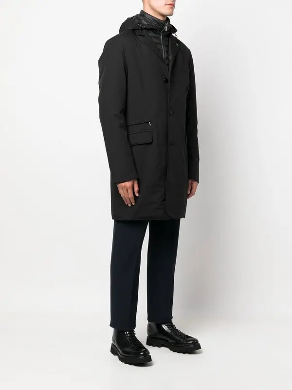 MOORER Redon-pum Coat - Black
