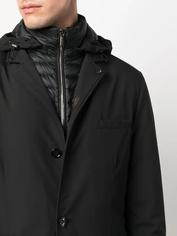 MOORER Redon-pum Coat - Black