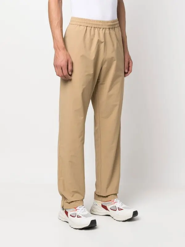 MSGM Logo-print Trousers - Neutrals