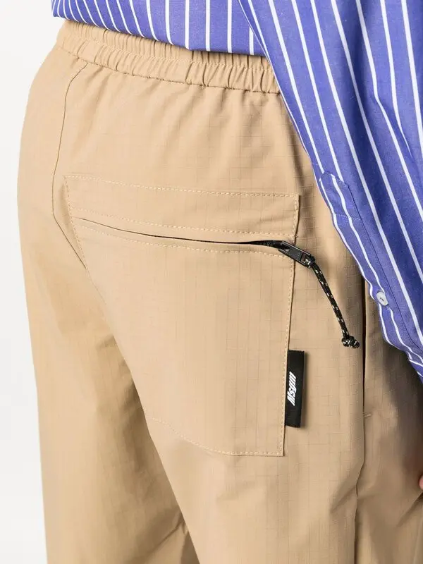 MSGM Logo-print Trousers - Neutrals