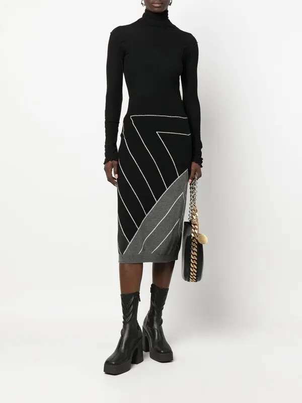 Stella McCartney Knitted Geometric Skirt