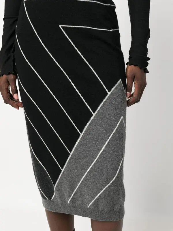 Stella McCartney Knitted Geometric Skirt
