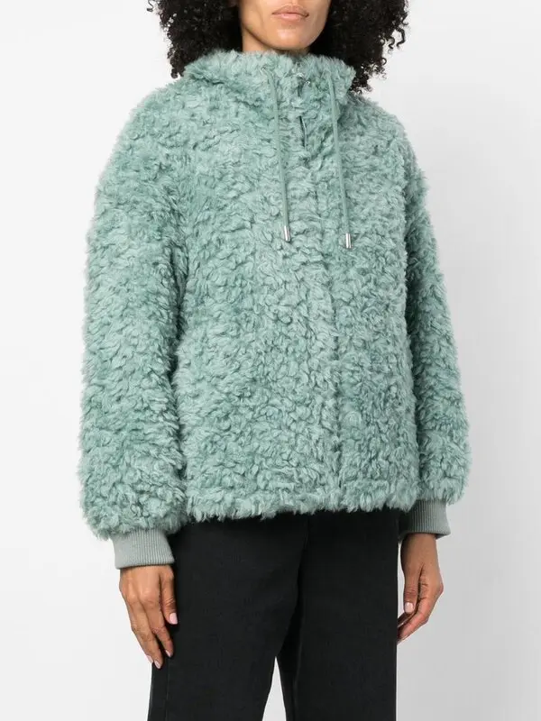 YVES SALOMON Shearling Drawstring Jacket