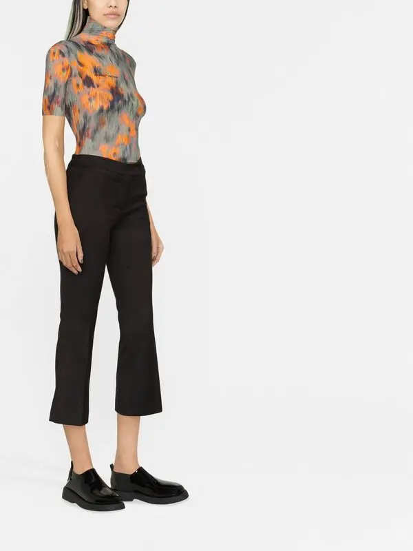 BLANCA VITA Portula Pintuck-detail Cropped Trousers
