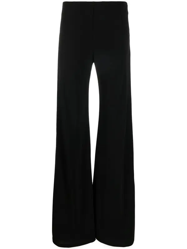 Alberta Ferretti Flared Wide-leg Trousers
