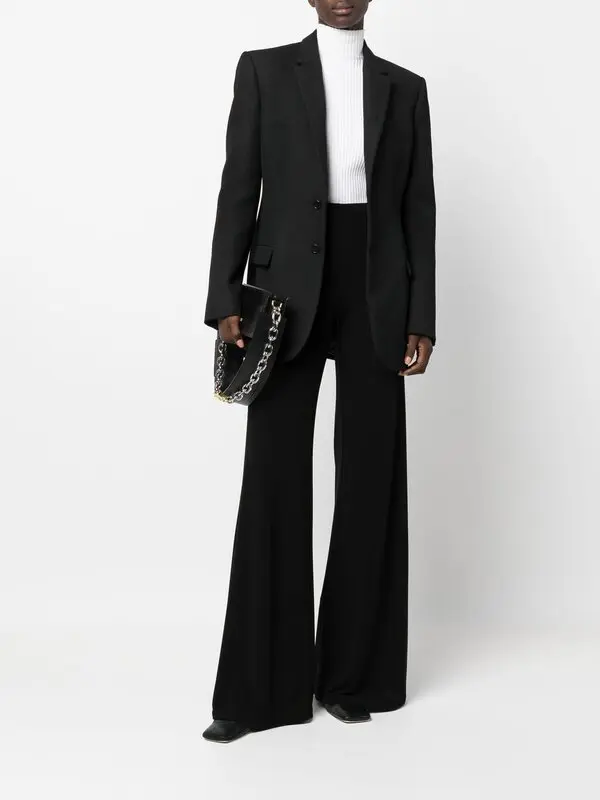 Alberta Ferretti Flared Wide-leg Trousers