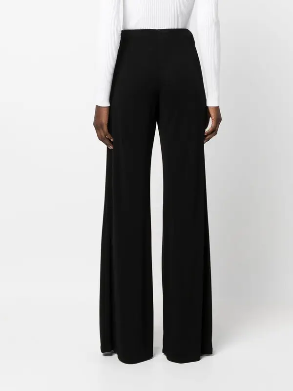 Alberta Ferretti Flared Wide-leg Trousers