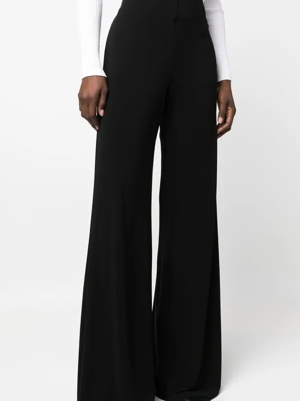 Alberta Ferretti Flared Wide-leg Trousers