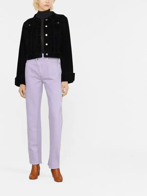 Alberta Ferretti Cotton-blend Cropped Jacket