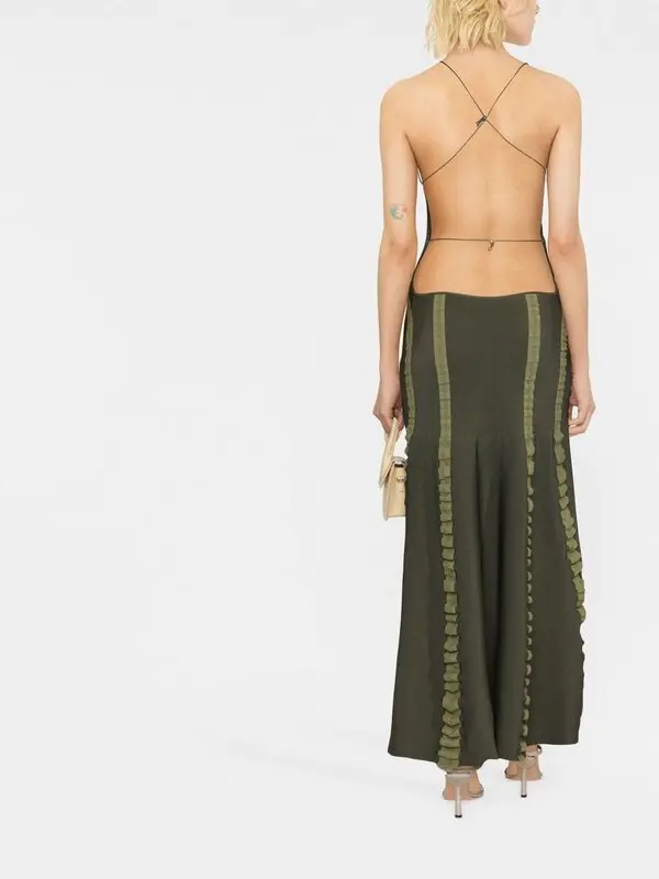 Jacquemus Open-back Ruched Dress