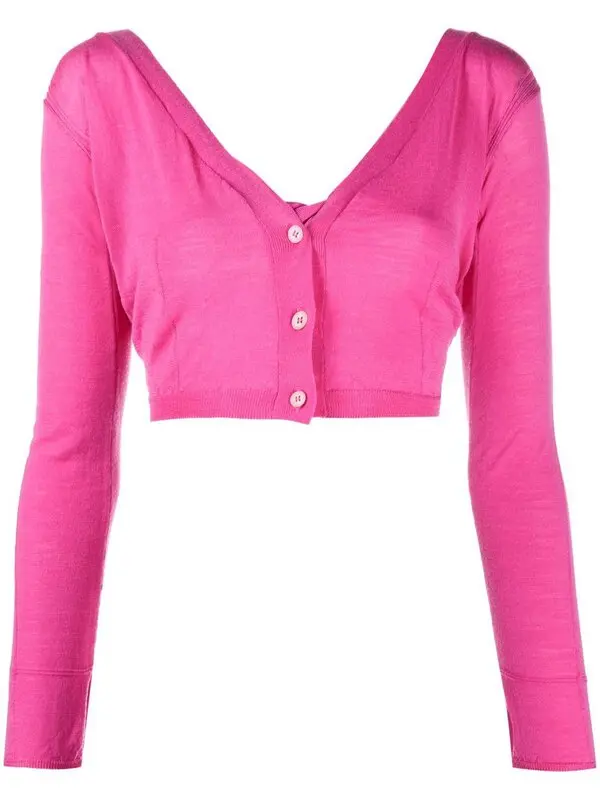 Jacquemus Cropped Button-fastening Cardigan