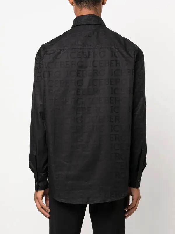 Iceberg Logo-print Long-sleeved Shirt