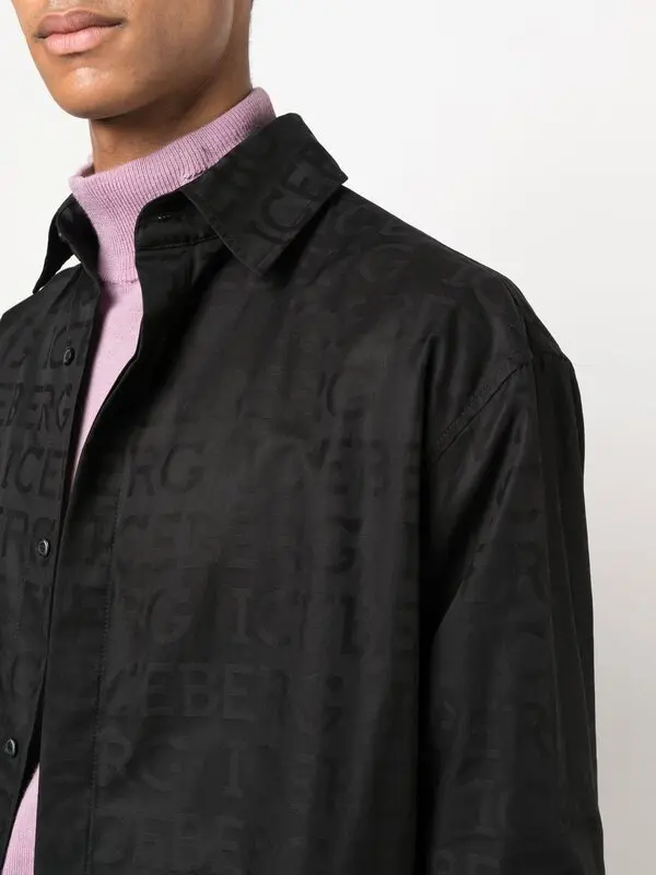 Iceberg Logo-print Long-sleeved Shirt