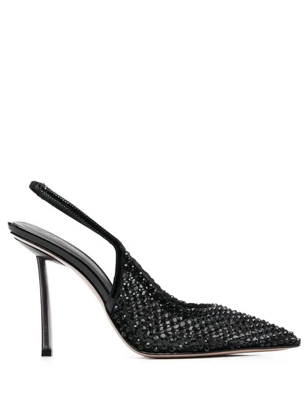 LE SILLA Gilda Mesh Panel Pumps - Black