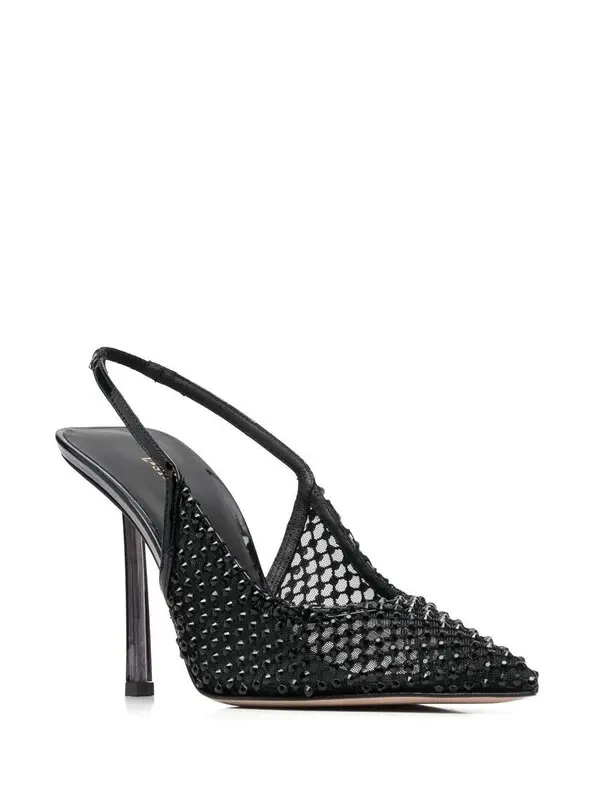 LE SILLA Gilda Mesh Panel Pumps - Black