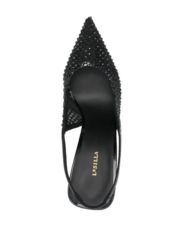 LE SILLA Gilda Mesh Panel Pumps - Black