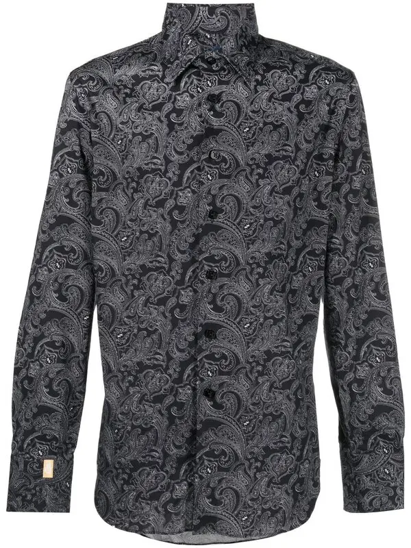 BILLIONAIRE Paisley-print Long-sleeve Shirt