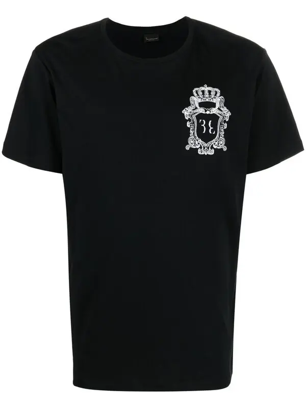 BILLIONAIRE Crest Logo-print T-shirt - Black
