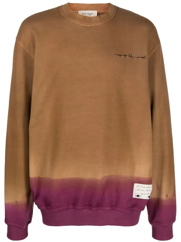 Nick Fouquet Logo-embroidered Tie-dye Sweatshirt