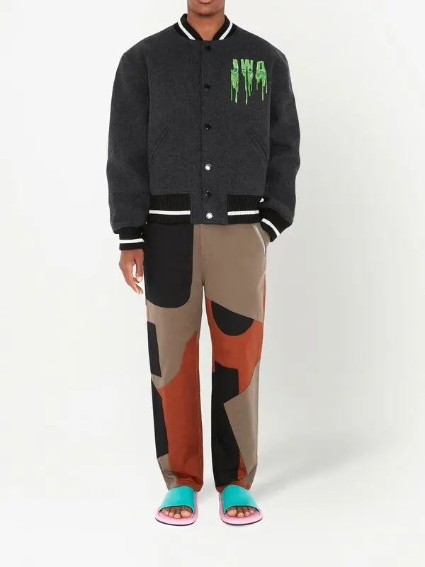 JW Anderson Logo-embroidered Bomber Jacket