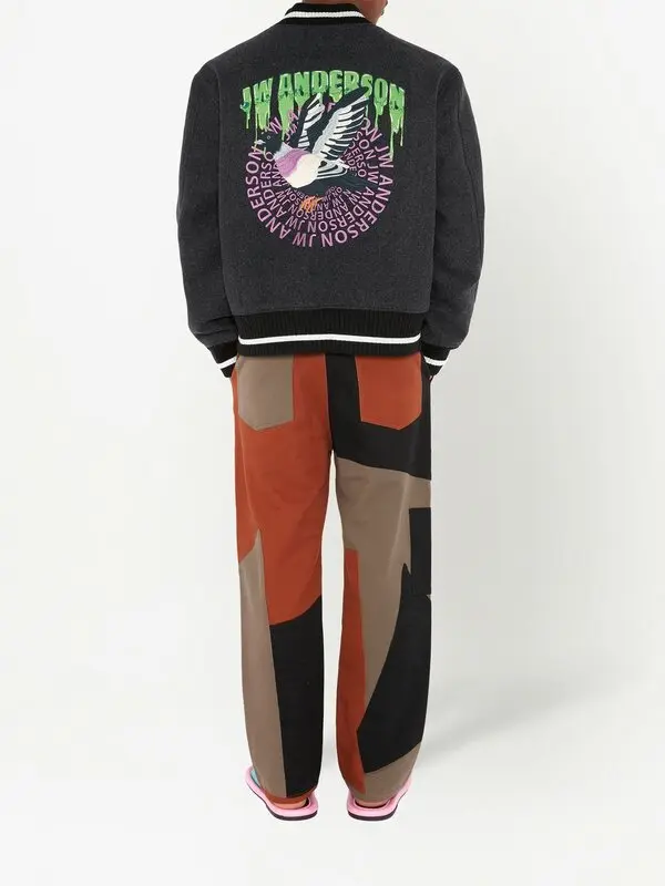 JW Anderson Logo-embroidered Bomber Jacket