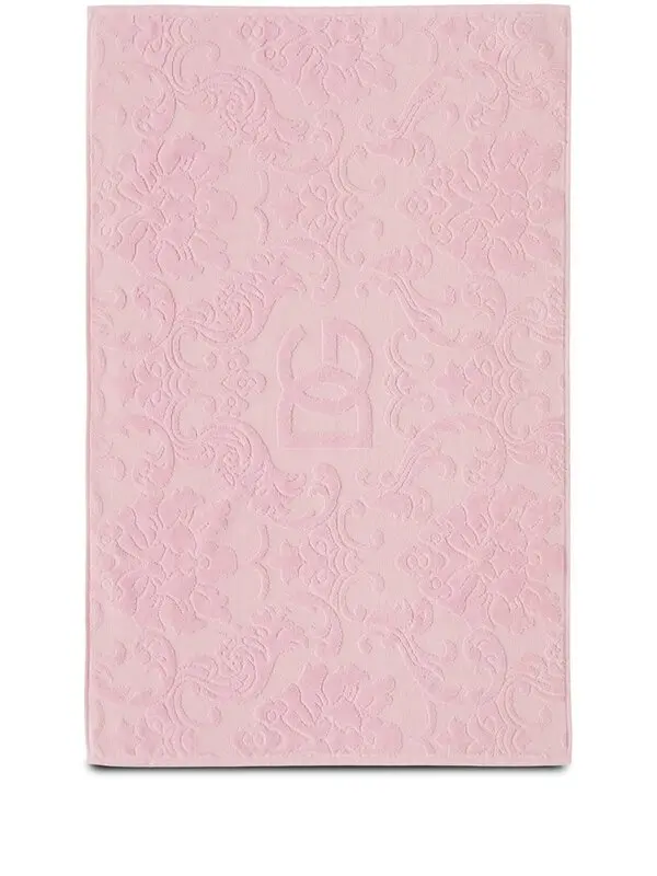 Dolce & Gabbana Cotton Terry Bath Mat - Pink