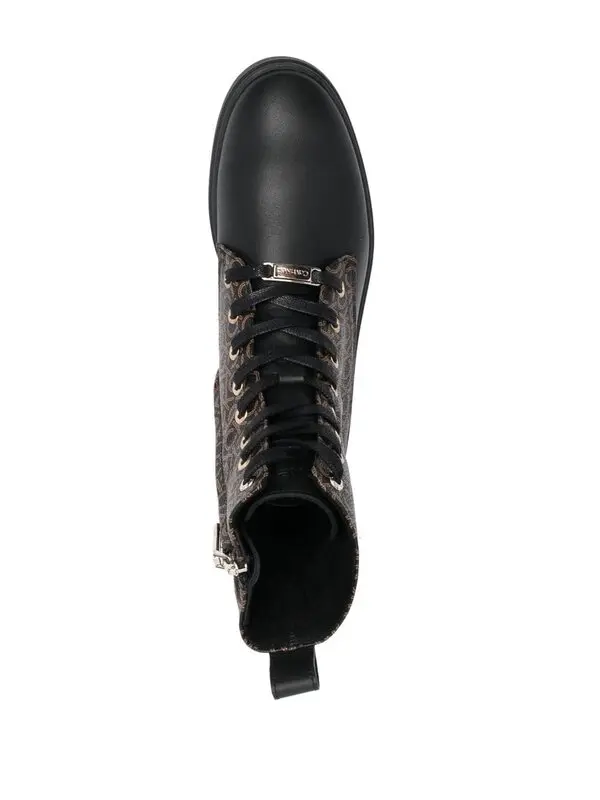 Calvin Klein Monogram Lace-up Boots
