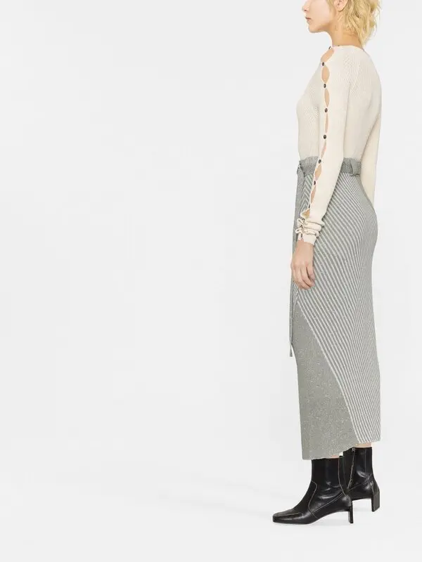 Proenza Schouler Micro-ribbed Button-embellished Jumper
