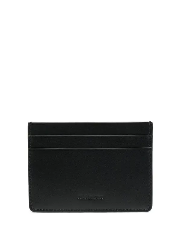 JIL SANDER Debossed-logo Cardholder - Black