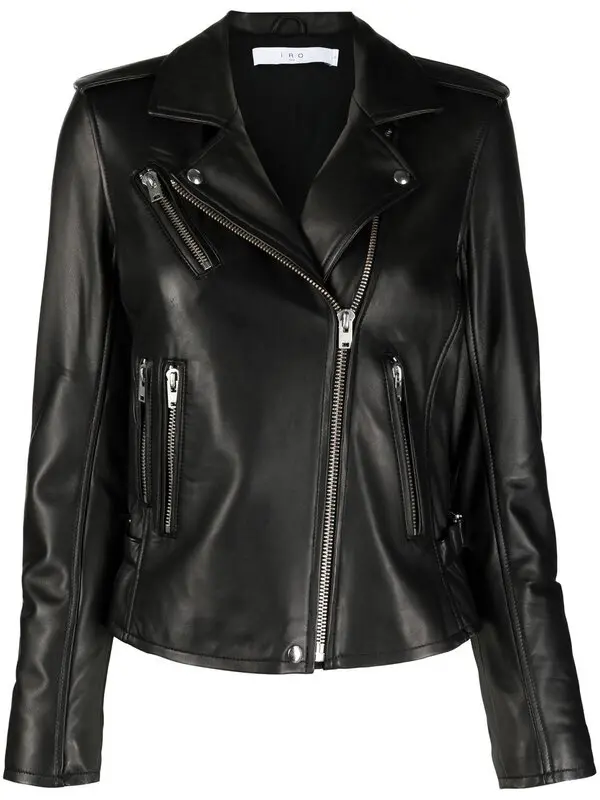 IRO PARIS Notched-lapels Biker Jacket - Black