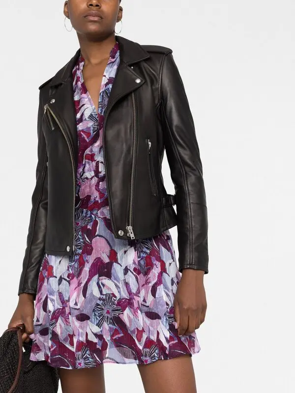 IRO PARIS Notched-lapels Biker Jacket - Black