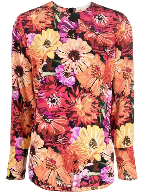 Stella McCartney Floral-print Silk Blouse