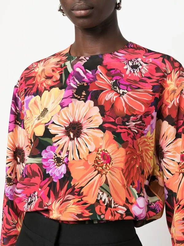 Stella McCartney Floral-print Silk Blouse