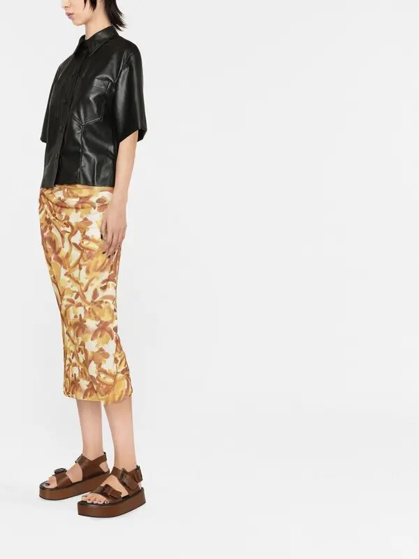 Nanushka Faux-leather Shirt