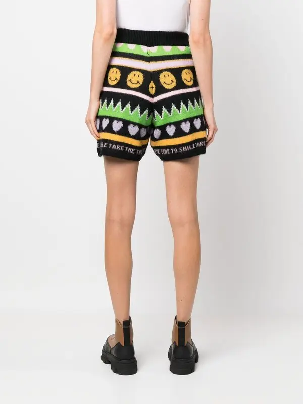 Joshua Sanders Graphic-print Knitted Shorts