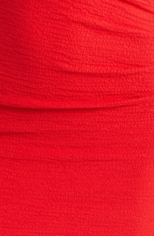 Astr The Label Side Ruched Textured Minidress
